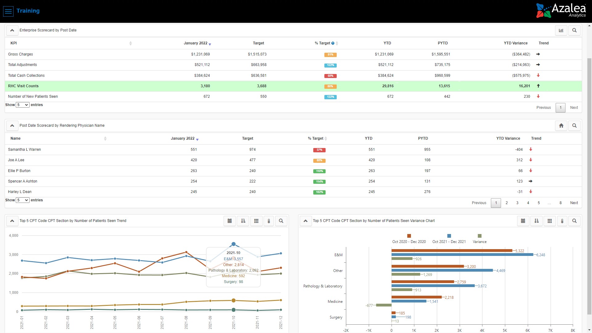 Analytics for RHCs - Azalea Health
